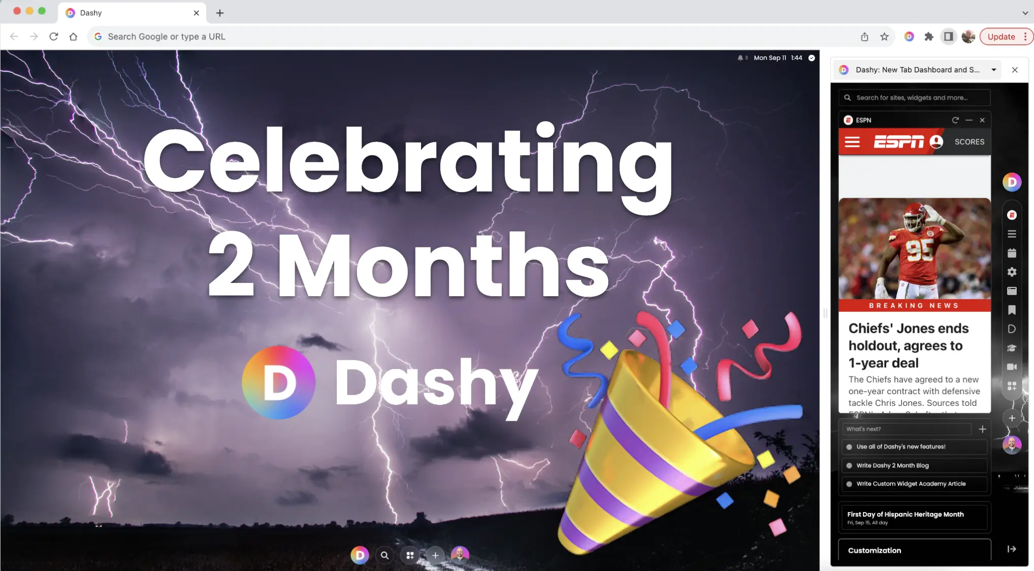 Dashy 2 Month Update!